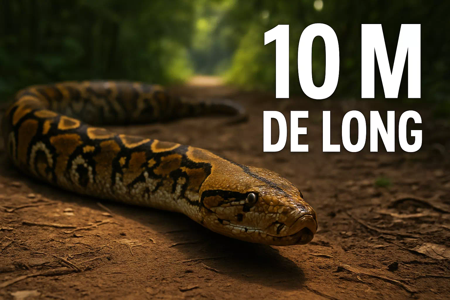 Python réticulé : dix mètres de muscles